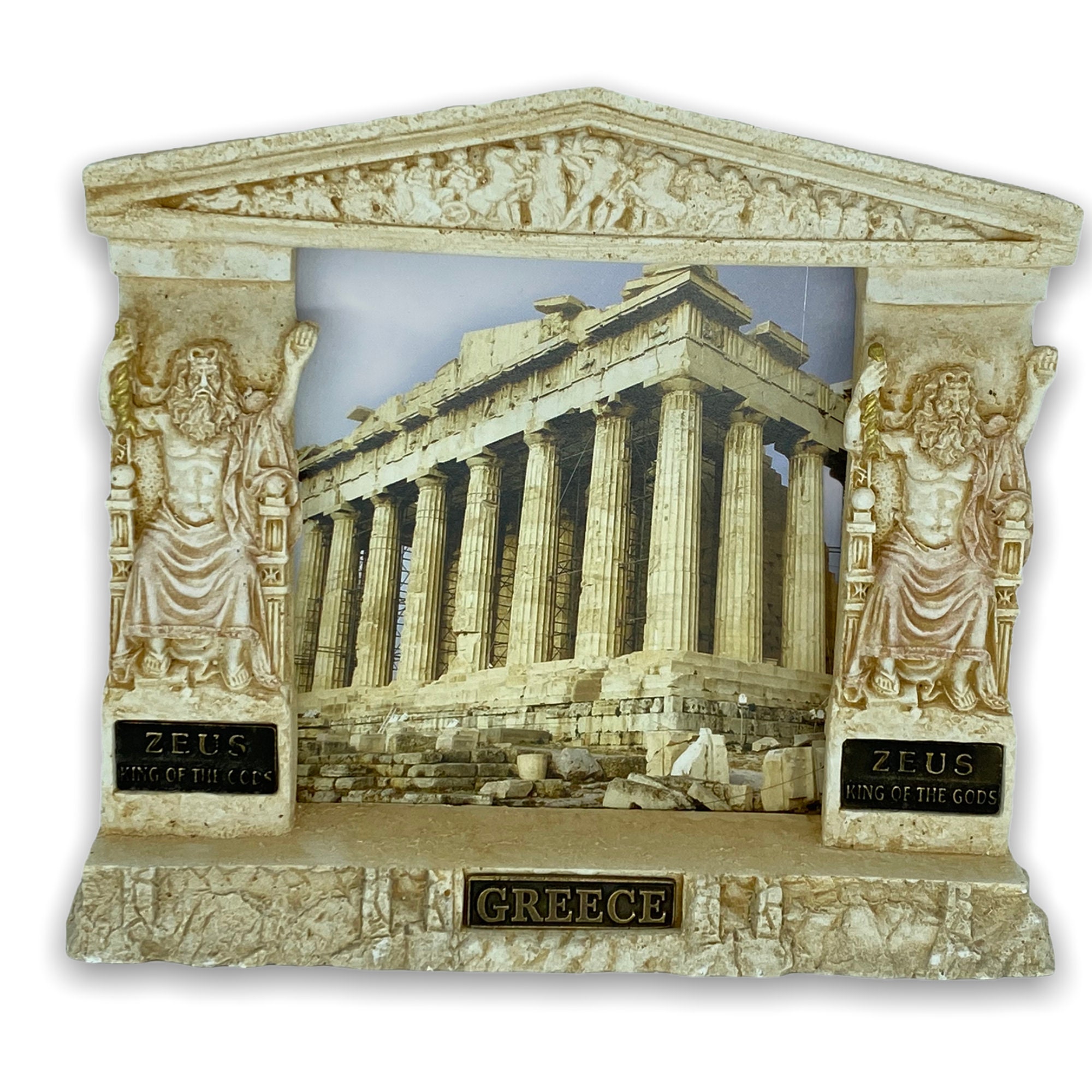 Zeus Enthroned King of the Greek Gods of Olympus / Photo Frame | Etsy