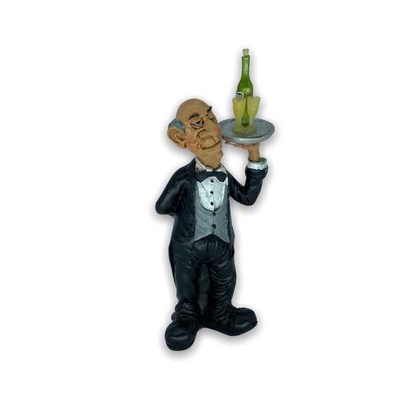 The WAITER Funny Job Figurine /the Comic World Certified | Etsy