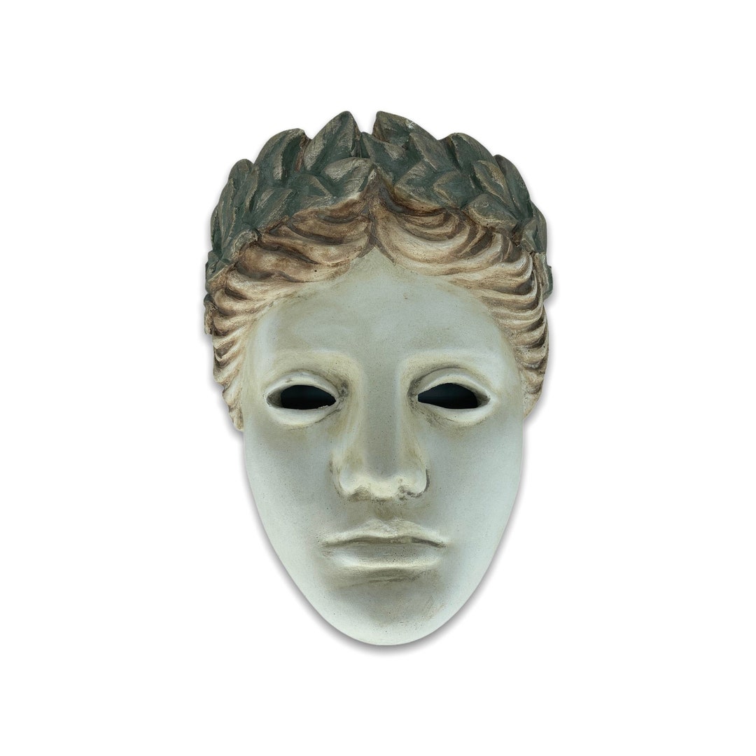 Apollo Wall Mask/greek Roman God of Music/handmade and Hand Painted ...