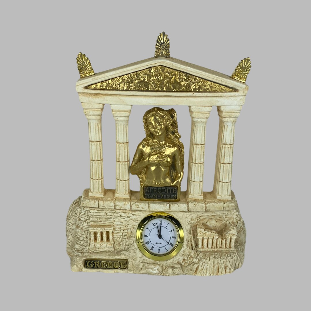 Clock With Aphrodite Goddess Handmade 18cm - Etsy