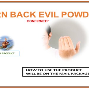 Turn Back Evil Powder - Etsy