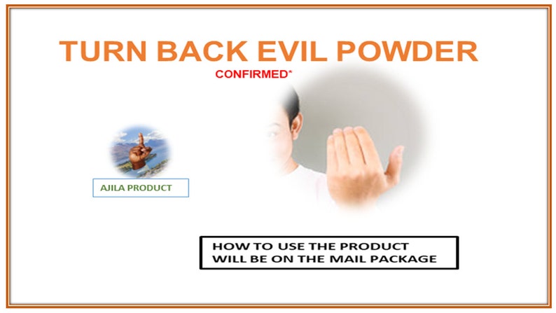 Turn Back Evil Powder - Etsy