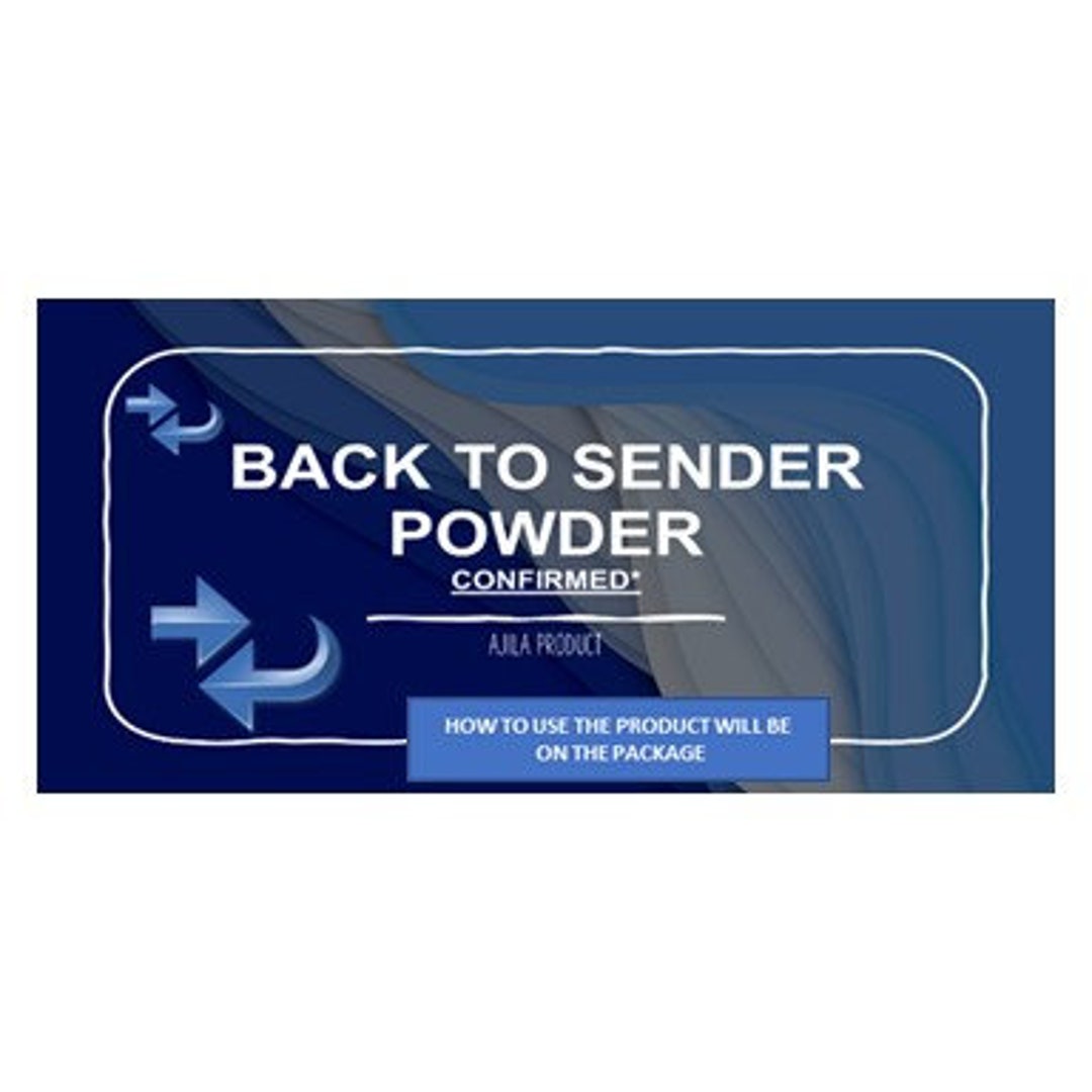 Back to Sender Powder - Etsy