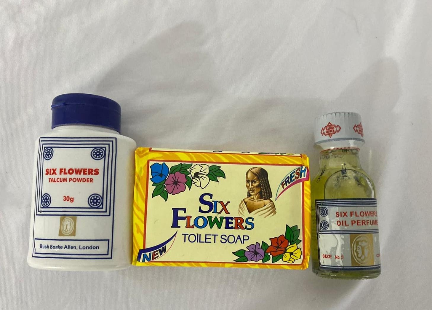 Six Flowers Powder(30g), Oil Perfume and Soap Bundle - Etsy