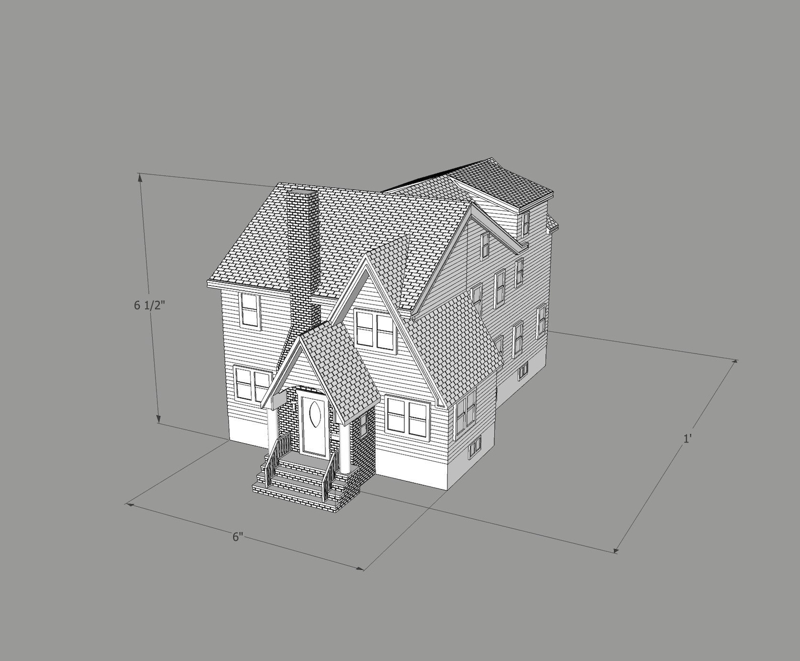 Custom 3D Printed House Model DETAILED - Etsy