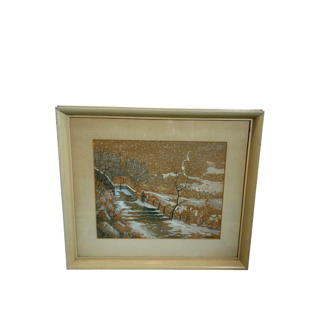 Jacob Vanderbilt, 1935, Central Park Winter Scene - Etsy