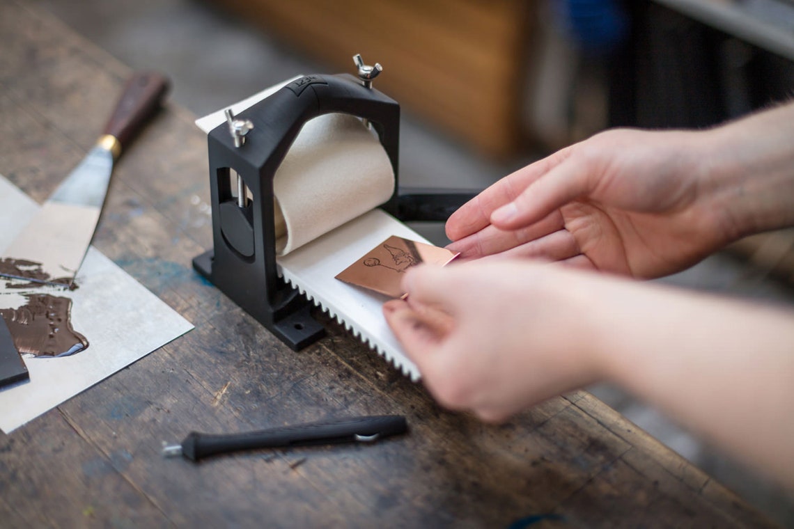 Mini Printing Press - Etching Press - Intaglio - Printmaking - Etsy