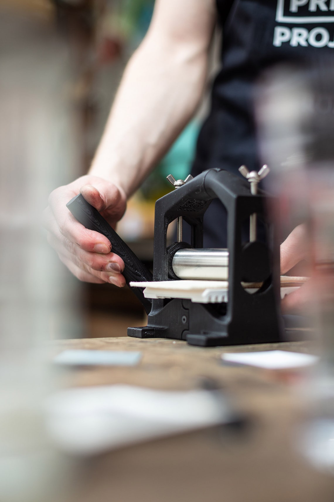 Mini Printing Press Etching Press Intaglio Printmaking - Etsy