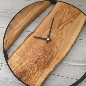 18, Made to Order, Live Edge Clock, Wood Clock, Rustic Wood Clock ...