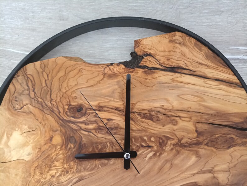 Wood Clock, Tree Slice Clock, Wood Slice Art, Natural Wood Clock ...