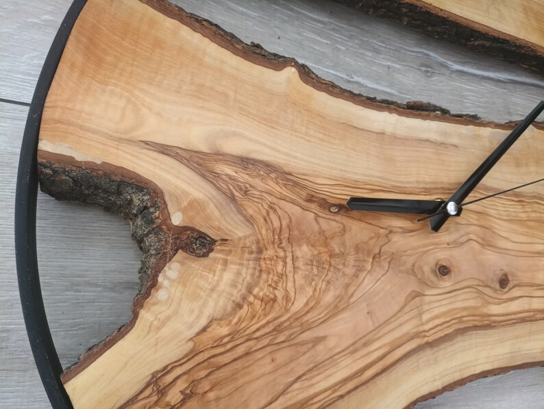 Live Edge Clock Wood Clock Special Series Rustic Wood | Etsy