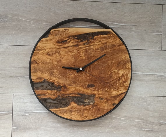 Home Décor Clocks Live Edge Clock Wooden Clock Special Series Wood ...