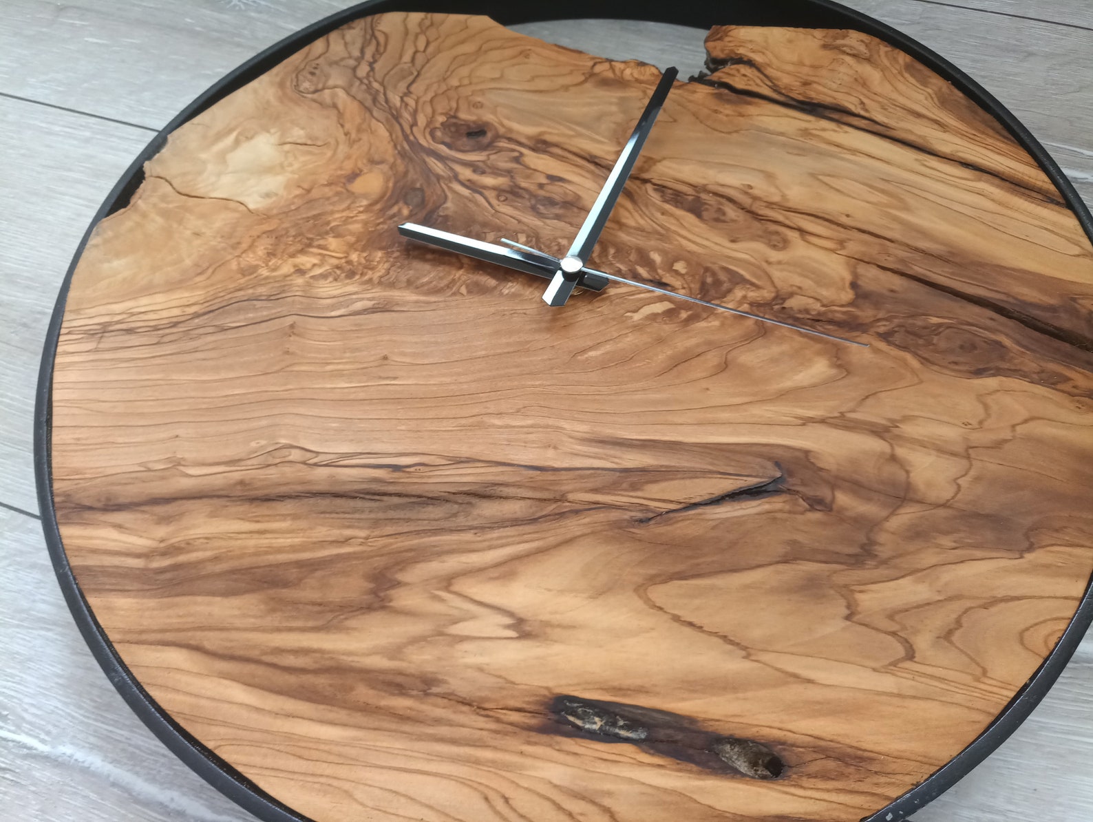 Wood Clock, Tree Slice Clock, Wood Slice Art, Natural Wood Clock ...