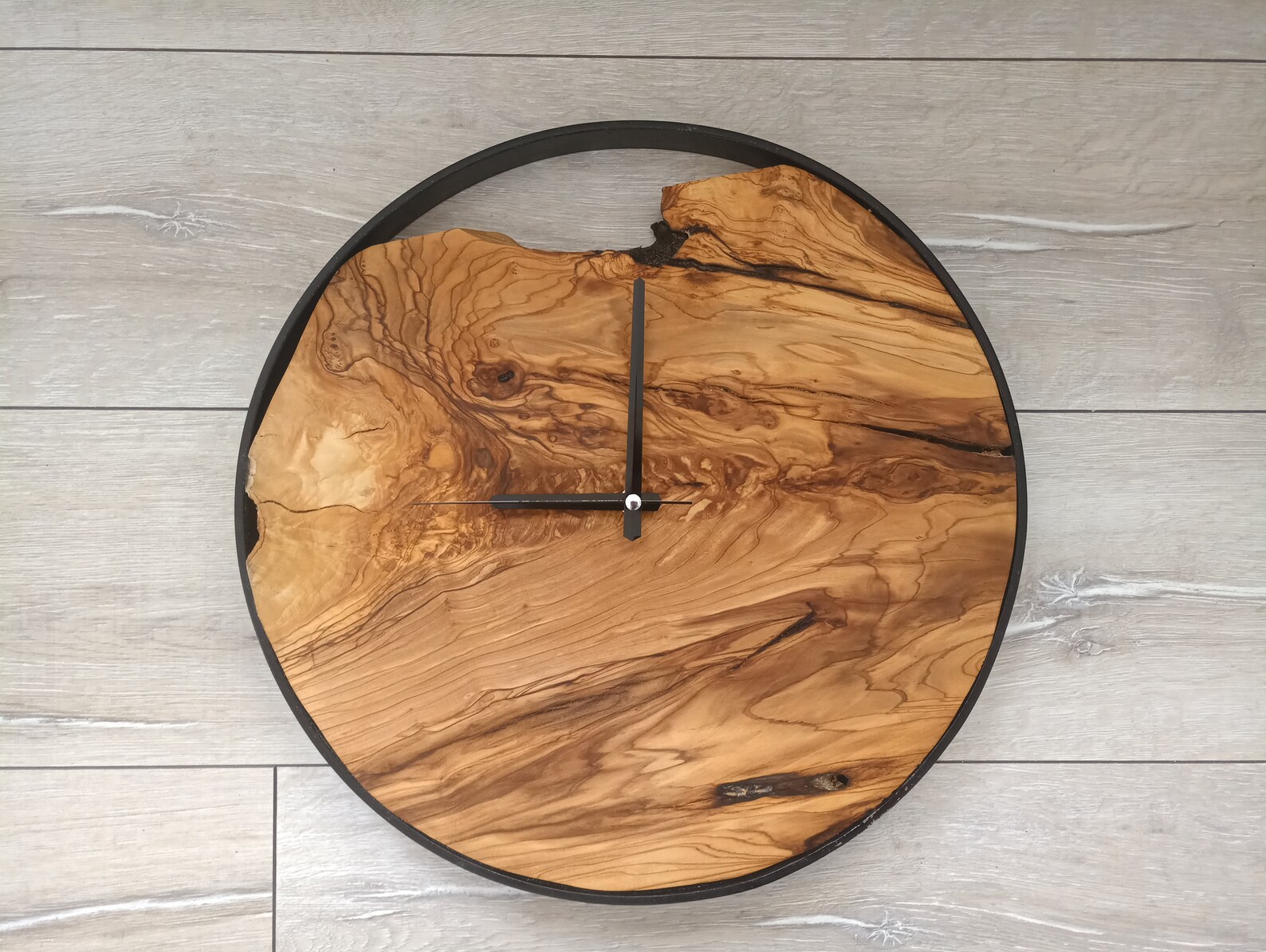 Wood Clock, Tree Slice Clock, Wood Slice Art, Natural Wood Clock ...