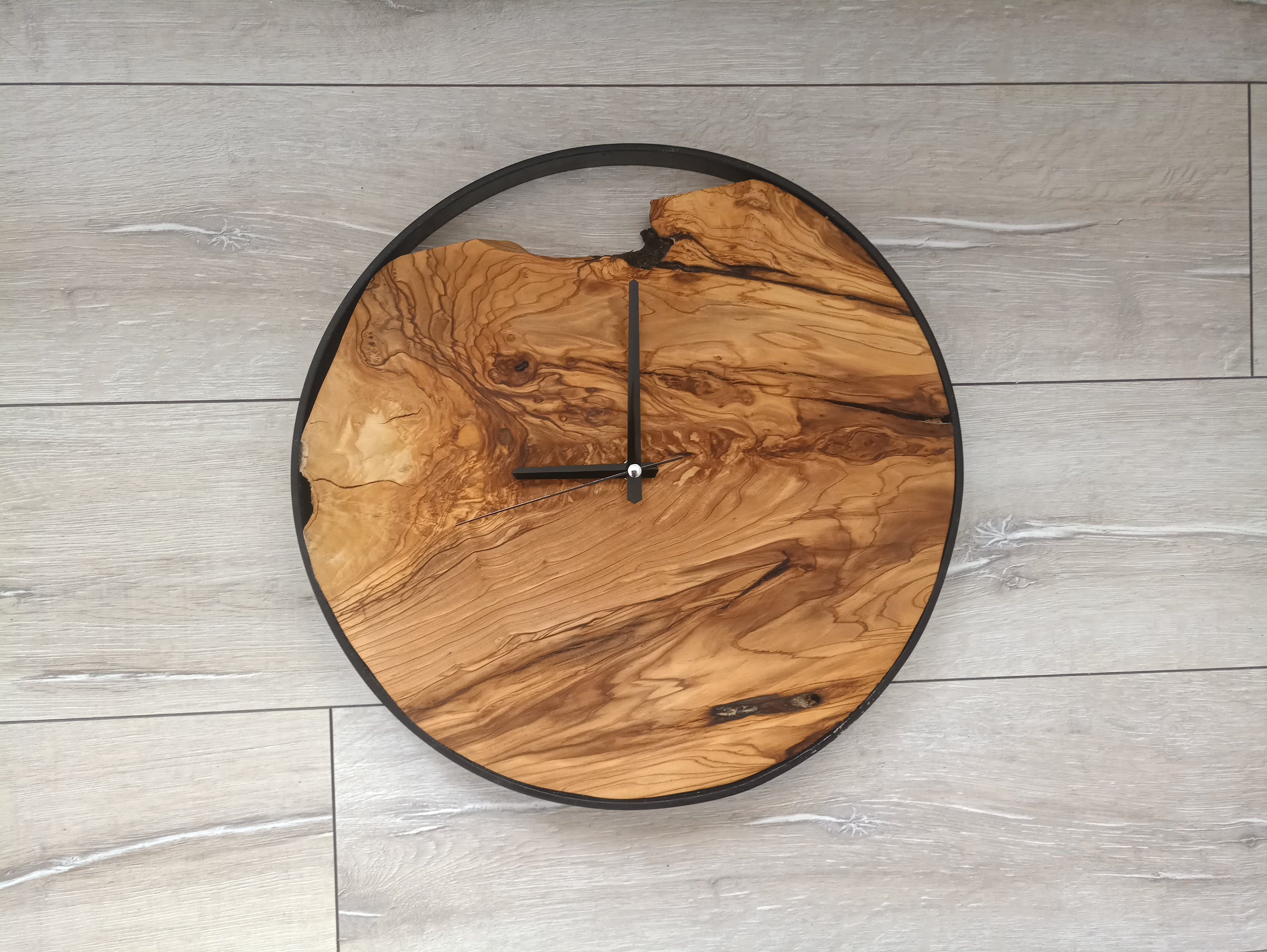 Wood Clock, Tree Slice Clock, Wood Slice Art, Natural Wood Clock ...