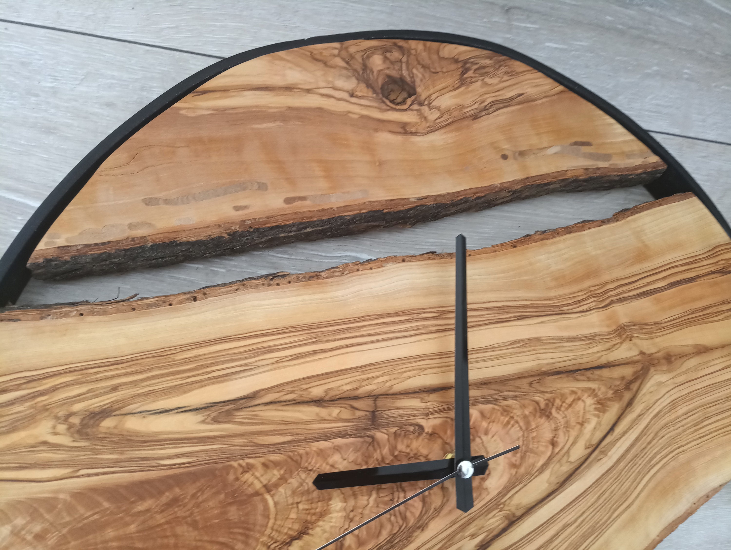 18, Made to Order, Live Edge Clock, Wood Clock, Rustic Wood Clock ...