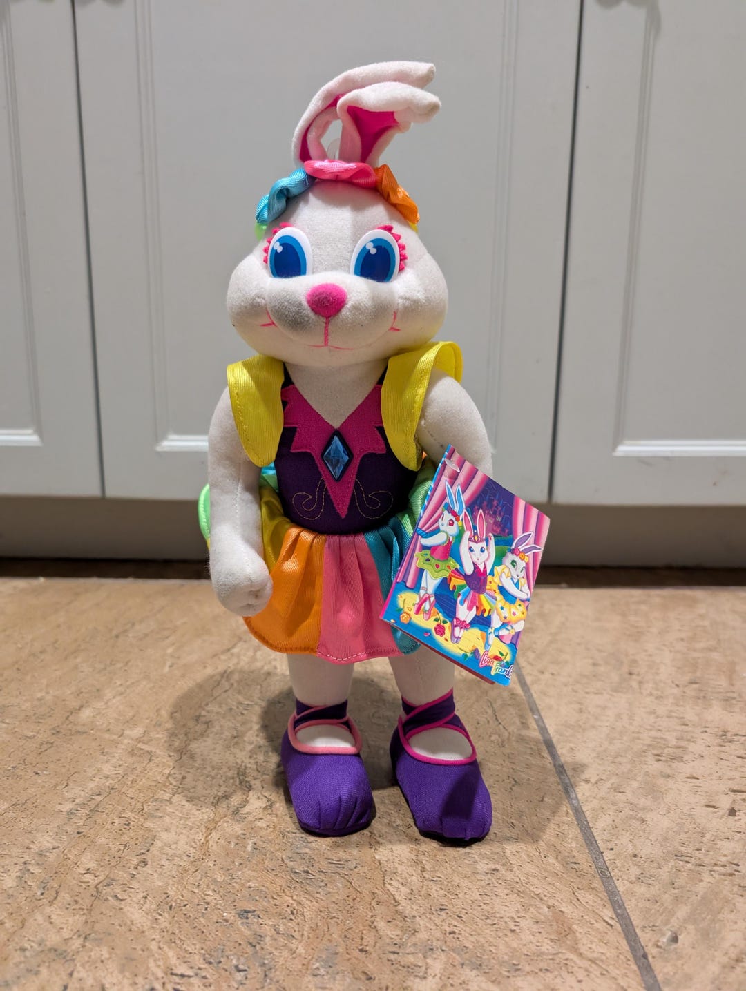 Vintage 24K Lisa Frank Ballerina Bunnies Plush Doll Stuffed Animal Toy ...