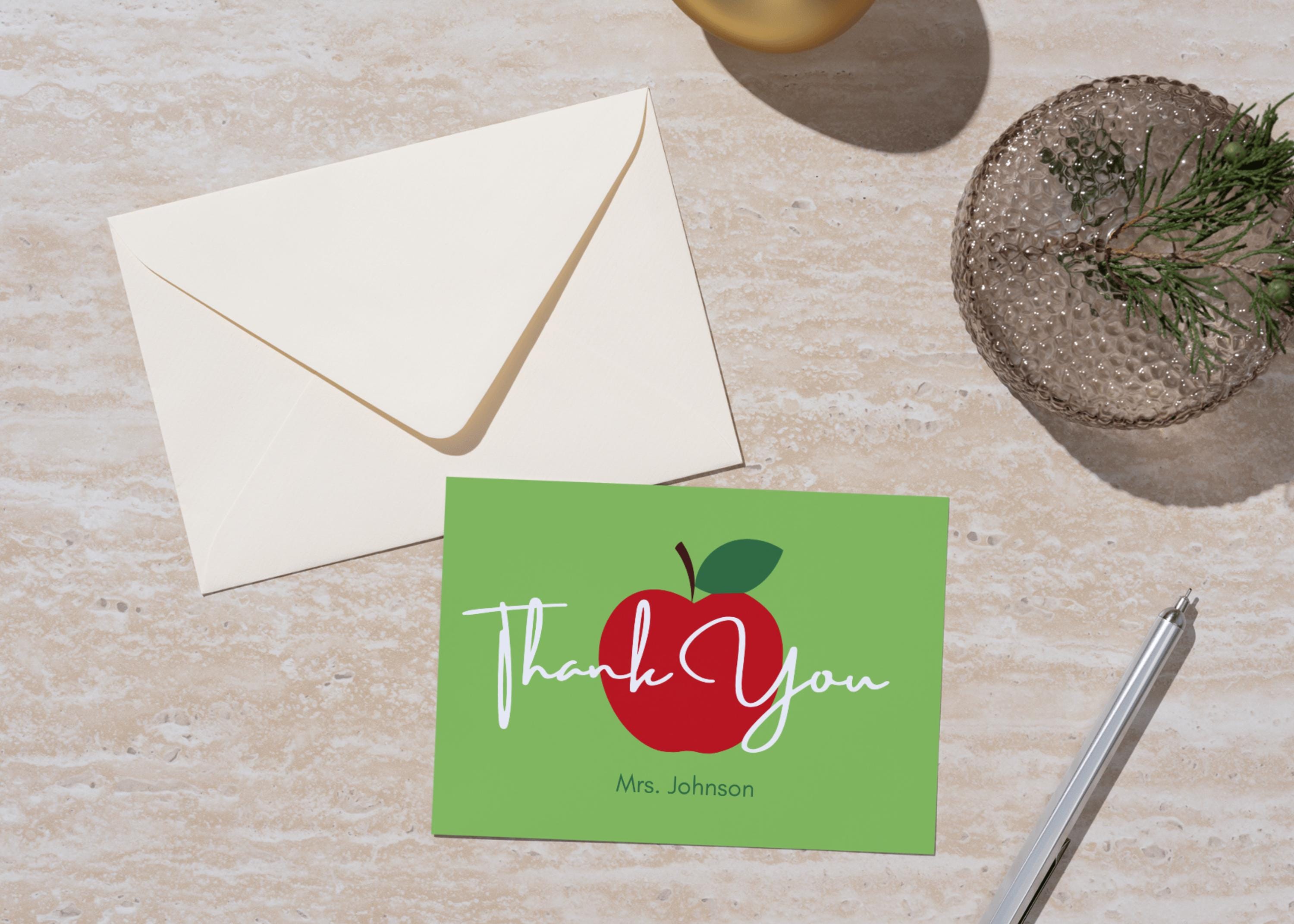 Teacher Appreciation Card | Teacher's Thank You Card | Greeting Card ...