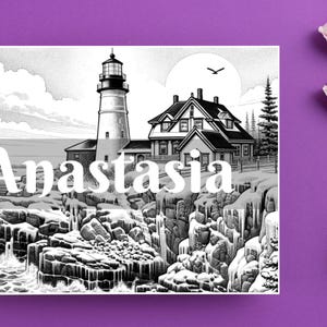 Custom Name Coloring Pages - Winter Moments Collection | 8 Editable ...