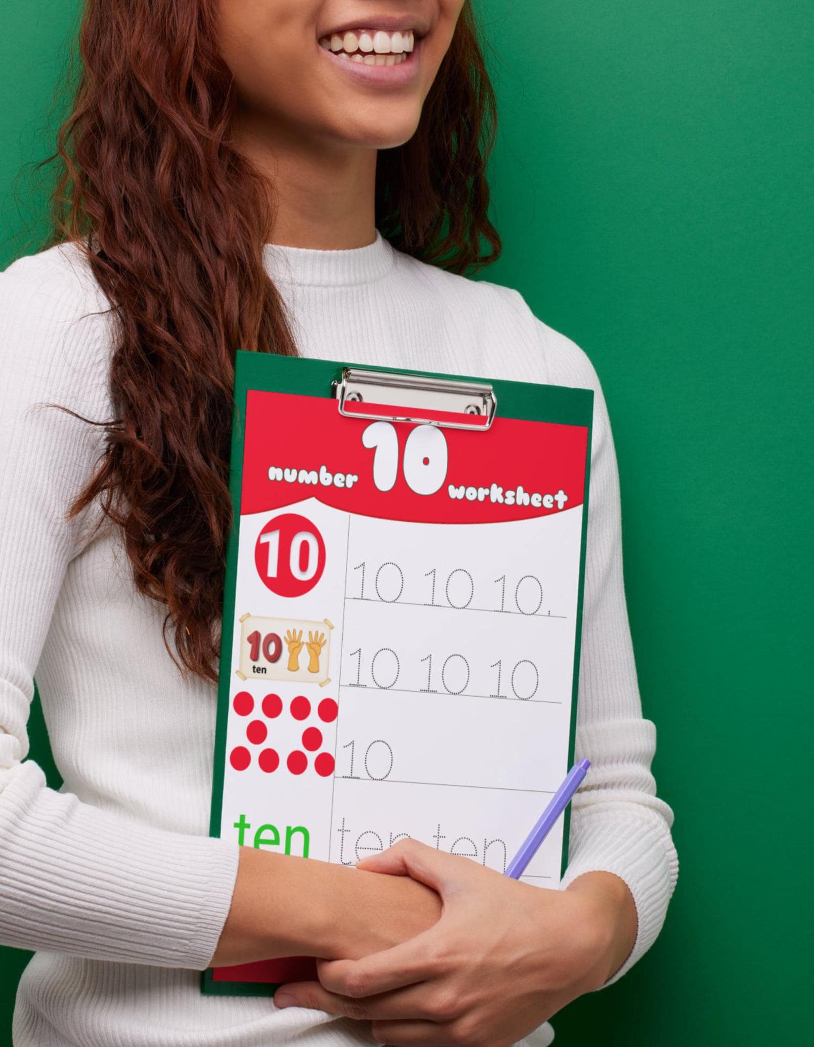 Printable Number Ten Worksheets 2 in 1 Bundle | Kindergarten Numbers ...
