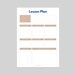 Minimalistic Lesson Plan Printable| Digital Download |A4 Pdf|teachers ...