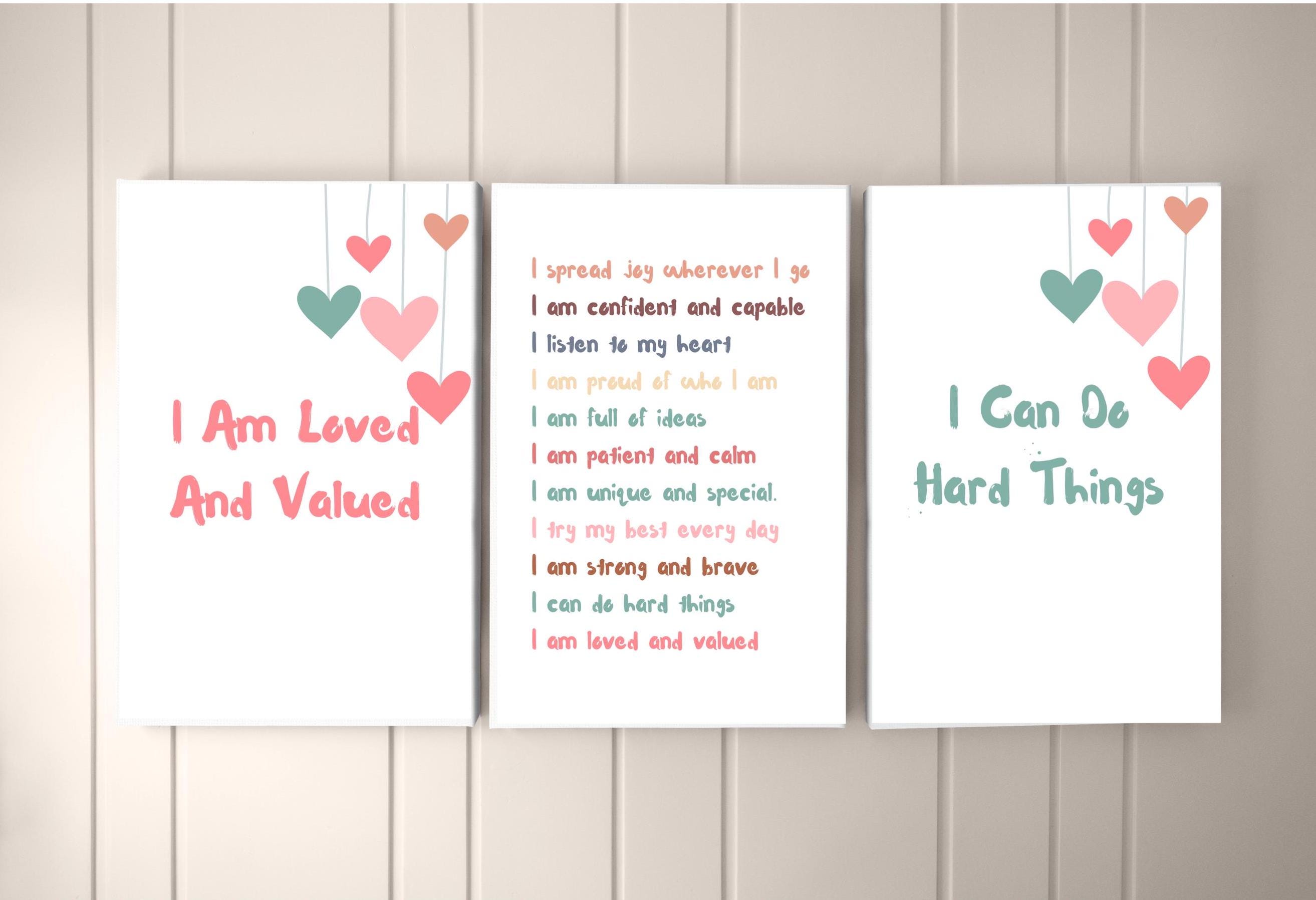 Motivational Posters for Kids | Affirmation Posters 6 in 1 Bundle ...