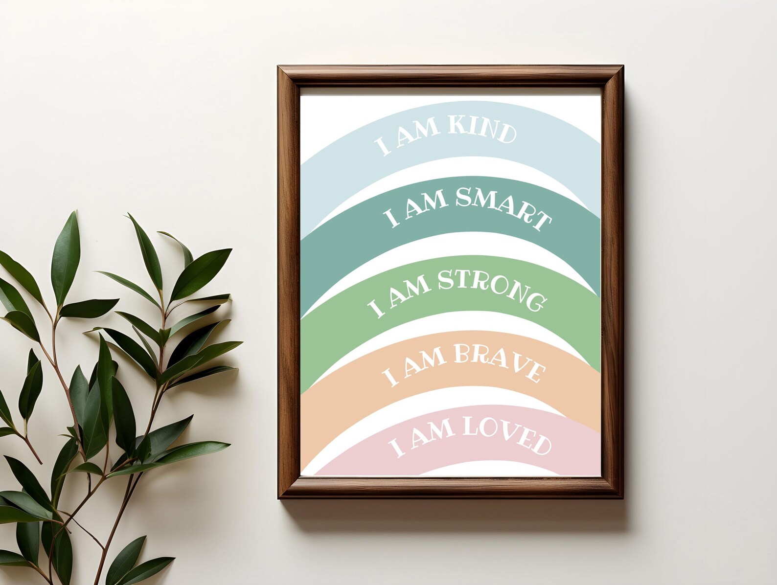 Motivation Poster for Children | Affirmation Wall Art | Kids Room Decor ...