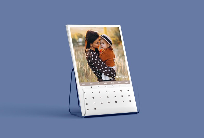 Photo Calendar Template 2025 | 5x7 Calendar Template | 2025 Desk ...