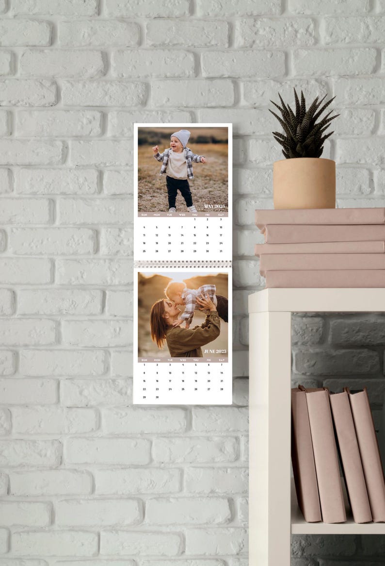 Photo Calendar Template 2025 | 5x7 Calendar Template | 2025 Desk ...