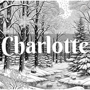 Custom Name Coloring Pages - Winter Moments Collection | 8 Editable ...