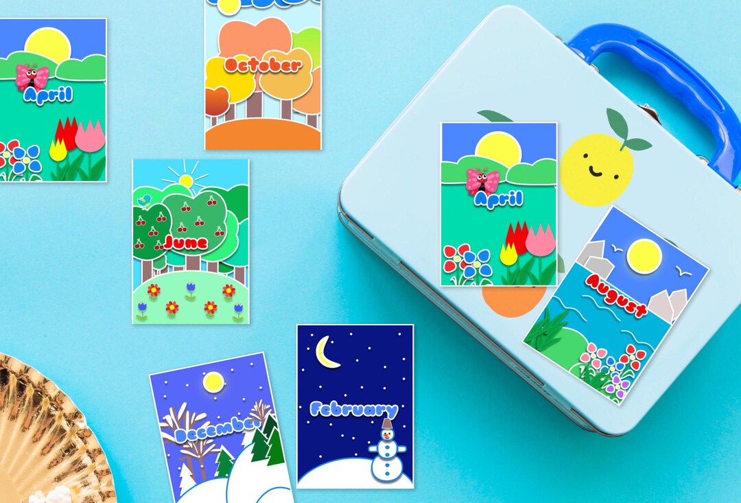 Months of the Year Flashcards | Flashcards Printable | Months ...