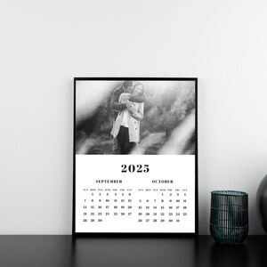 Custom Photo Yearly Calendar 2025 | Canva Template | A4 Printable ...