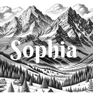 Custom Name Coloring Pages - Winter Moments Collection | 8 Editable ...