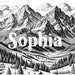 Custom Name Coloring Pages Winter Moments Collection 8 Editable ...