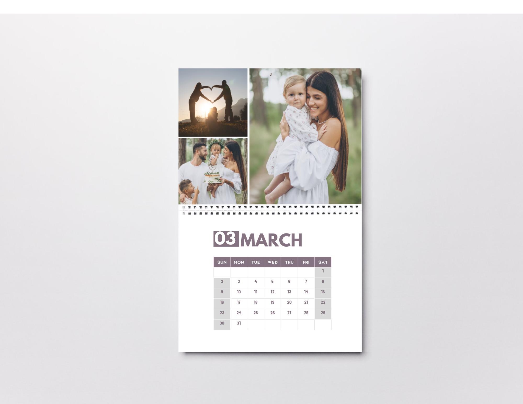 2025 Photo Calendar | Personalized Calendar | 12 Month Calendar ...