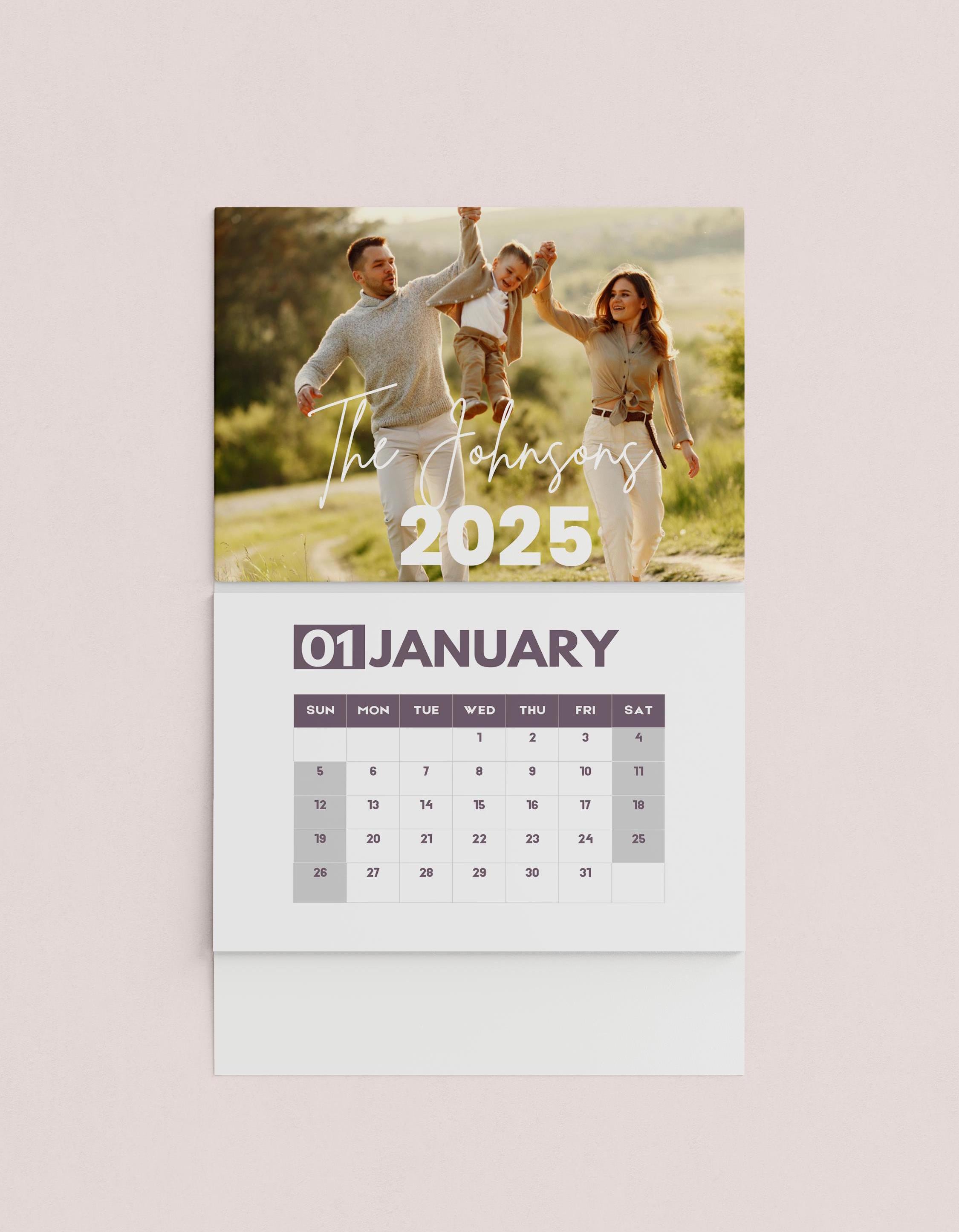2025 Photo Calendar | Personalized Calendar | 12 Month Calendar ...