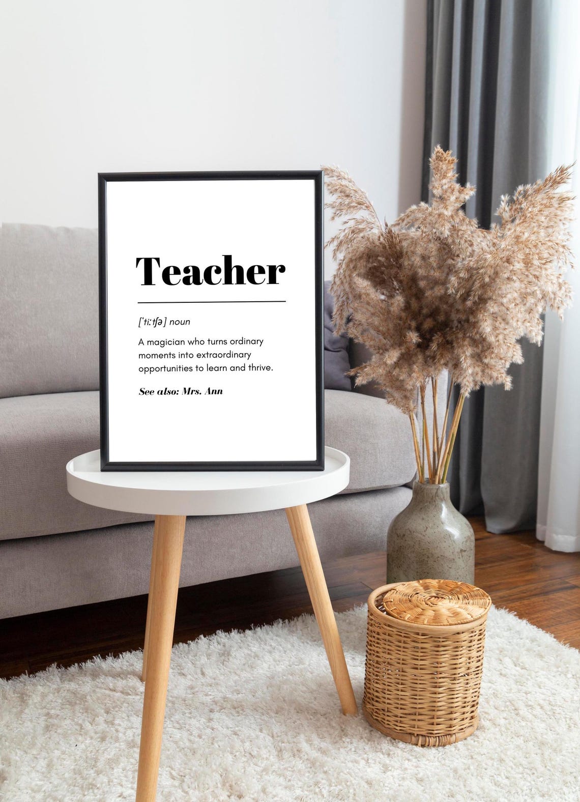 Personalized 8x10 Teacher Definition Print, Teacher Gifts, Teacher ...