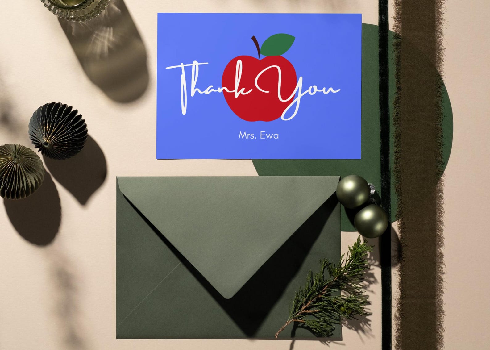Teacher Appreciation Card | Teacher's Thank You Card | Greeting Card ...