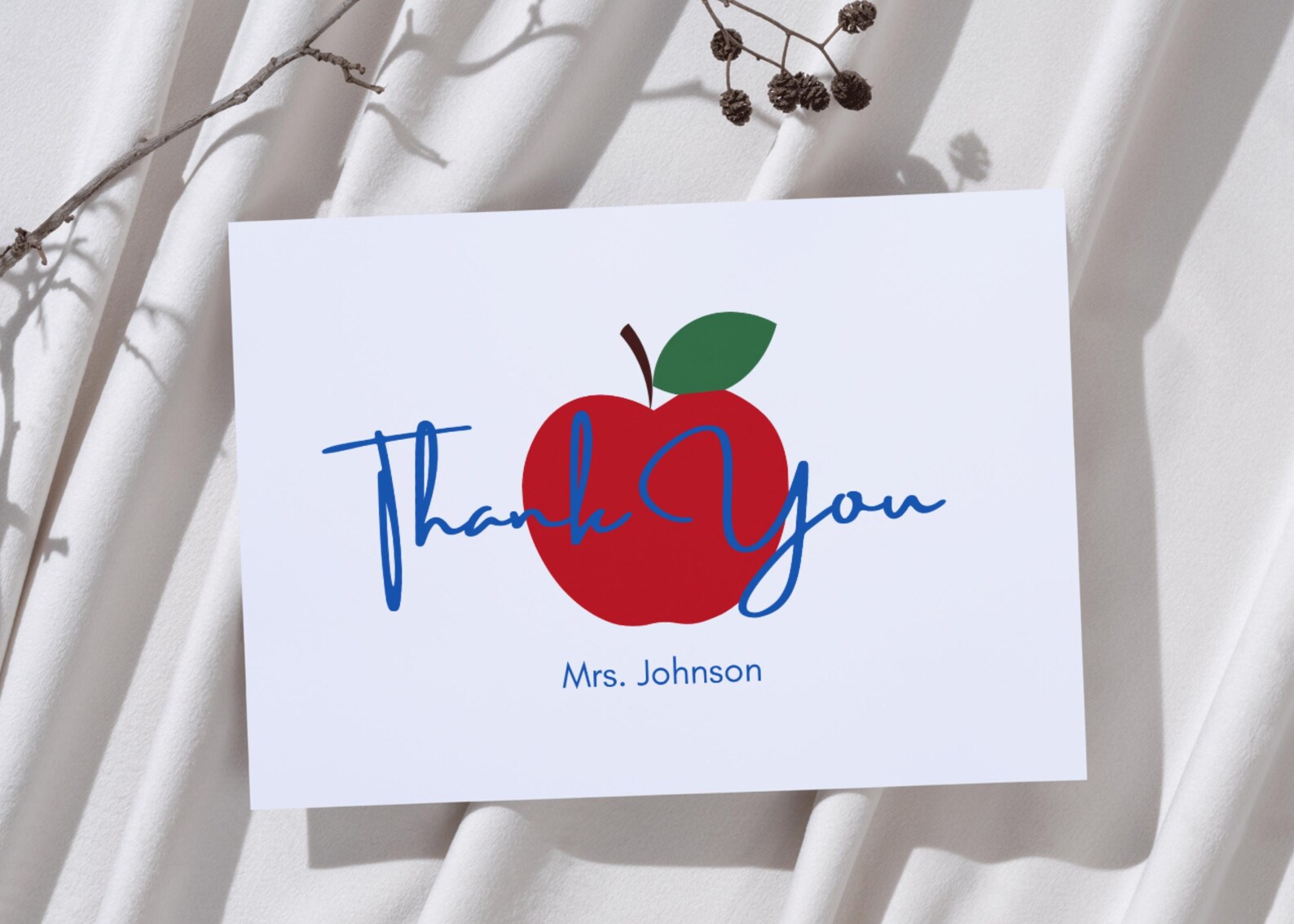 Teacher Appreciation Card | Teacher's Thank You Card | Greeting Card ...