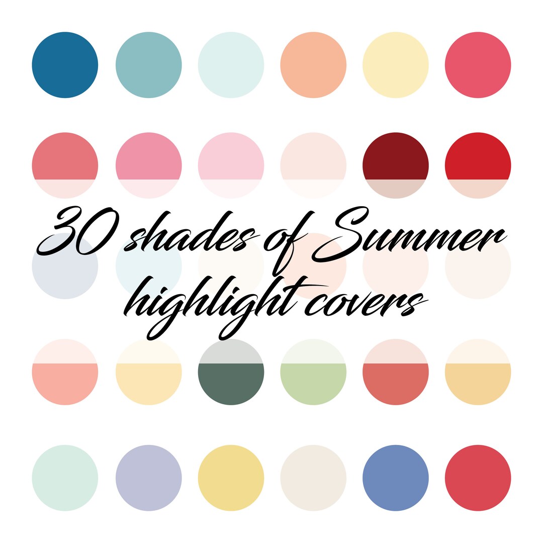 30 Instagram Highlight Covers | Shades of Summer | Highlight Icons ...