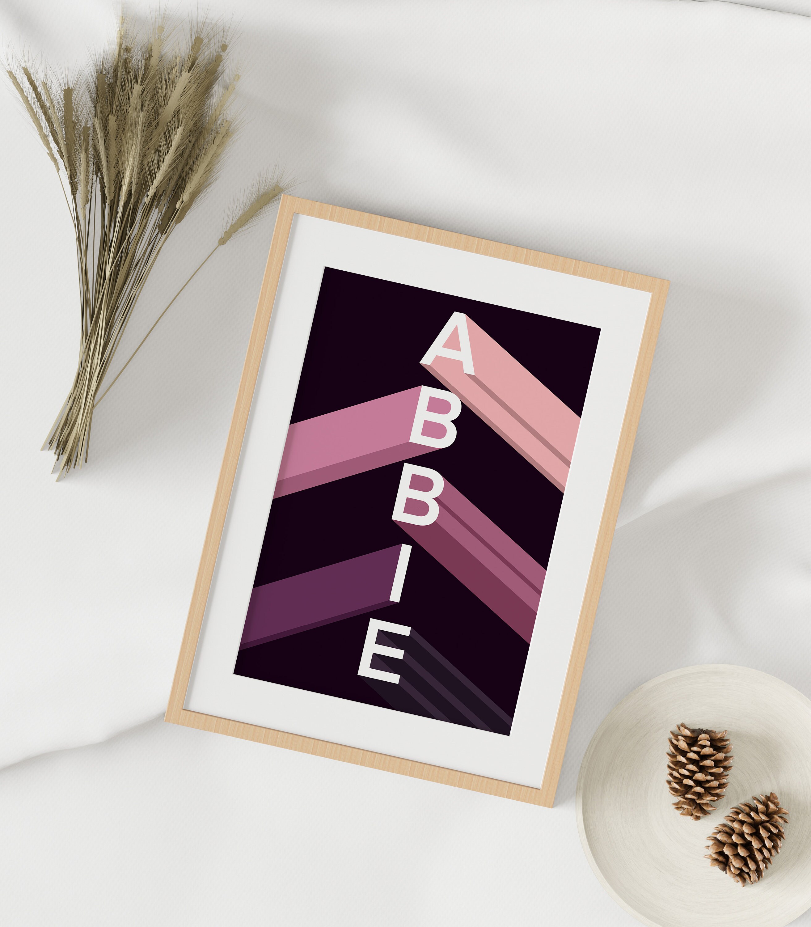Custom Name Design Simple Colorful Custom Card Custom Poster Poster ...