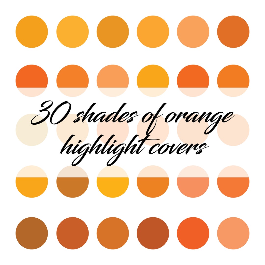 30 Instagram Highlight Covers | Shades of Orange | Highlight Icons ...