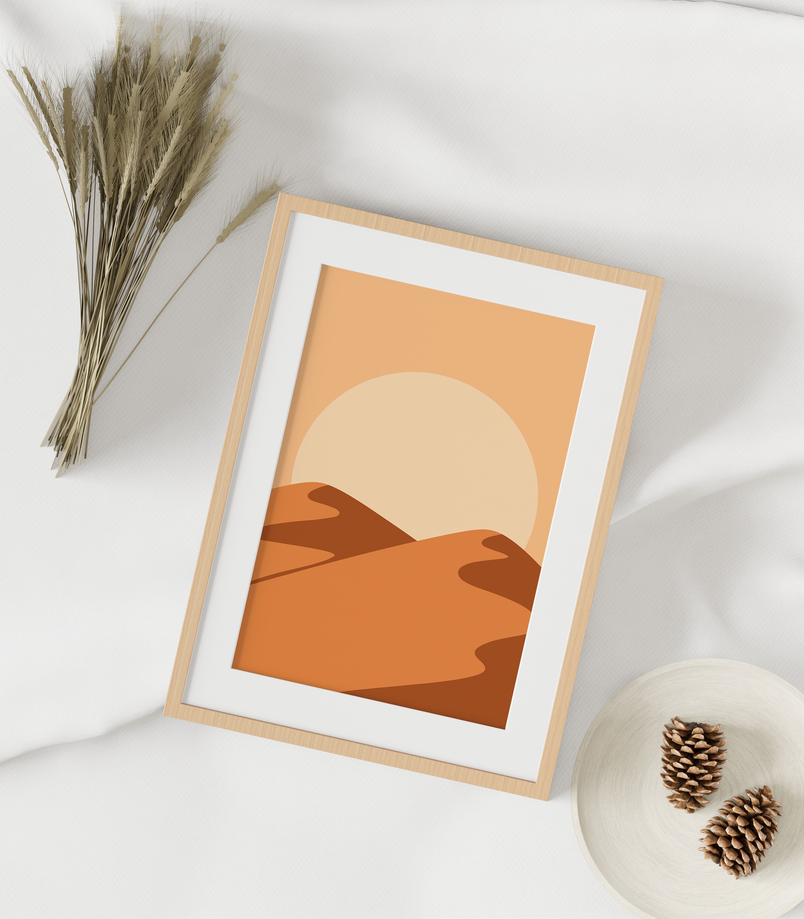 Sand Dunes | Sunset | Sun | Warm | Digital Print | Digital Art | Boho ...