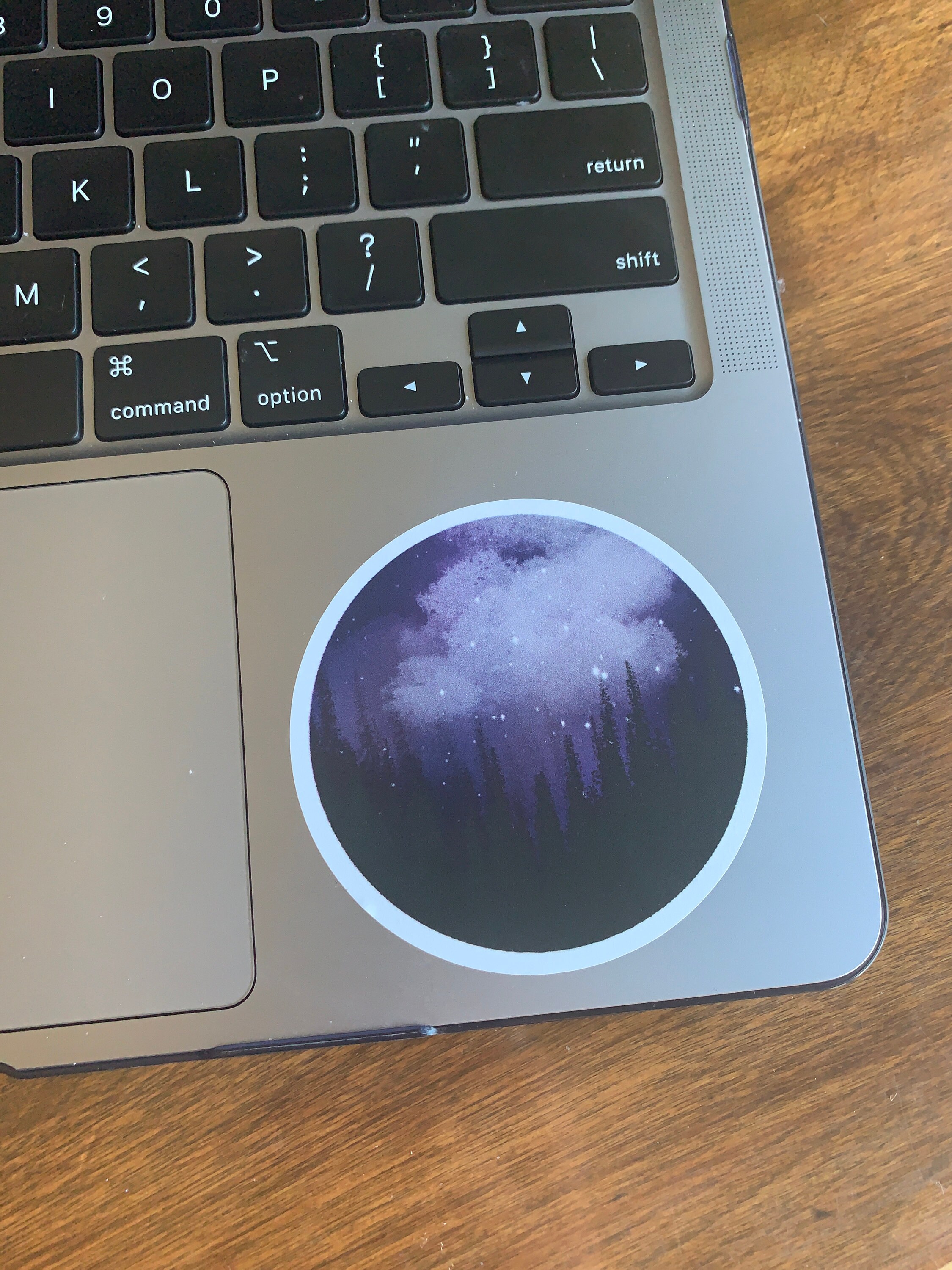 Starry Night Sky Sticker Circle Sticker Waterproof Vinyl - Etsy
