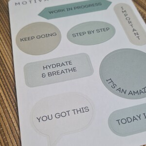 Sticker Sheet | Motivational Quotes | Work Motivation | Keep Going ...