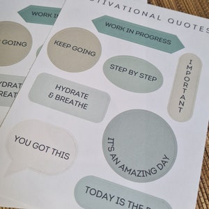 Sticker Sheet | Motivational Quotes | Work Motivation | Keep Going ...