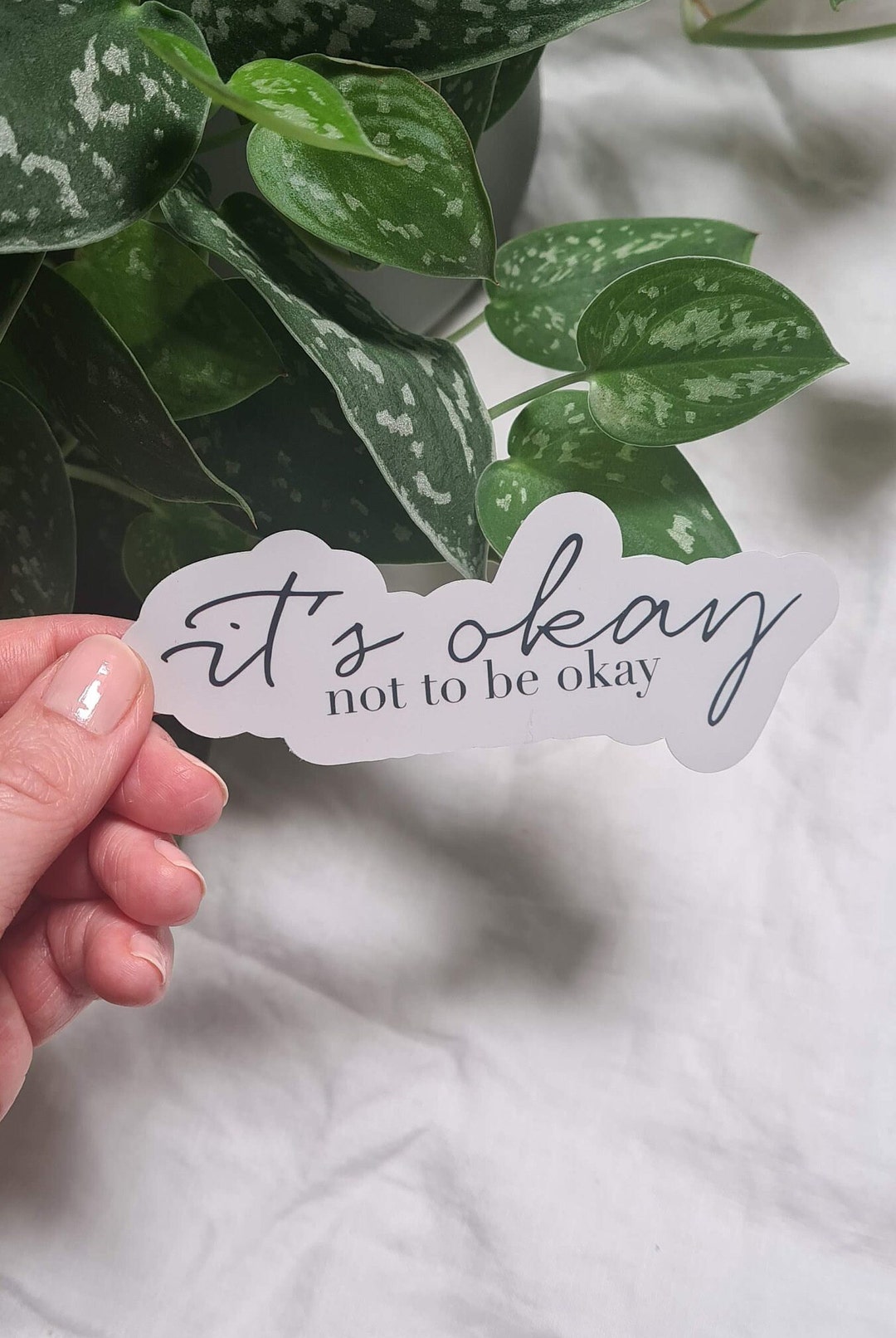 Vinyl Sticker, It's Okay Not to Be Okay, Matte or Glossy | Made in ...