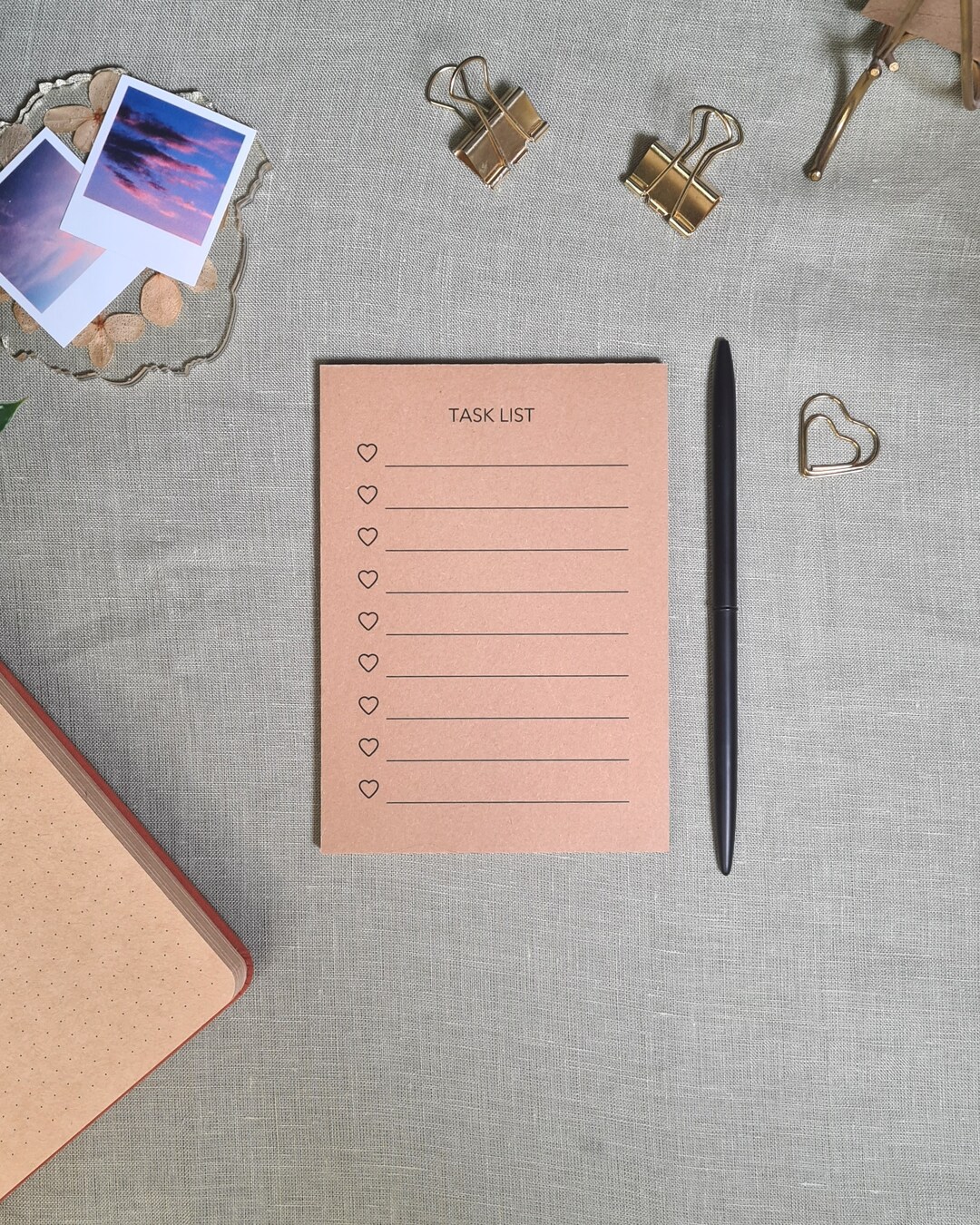 A6 Task List to Do List Craft Paper Minimalist Memo - Etsy