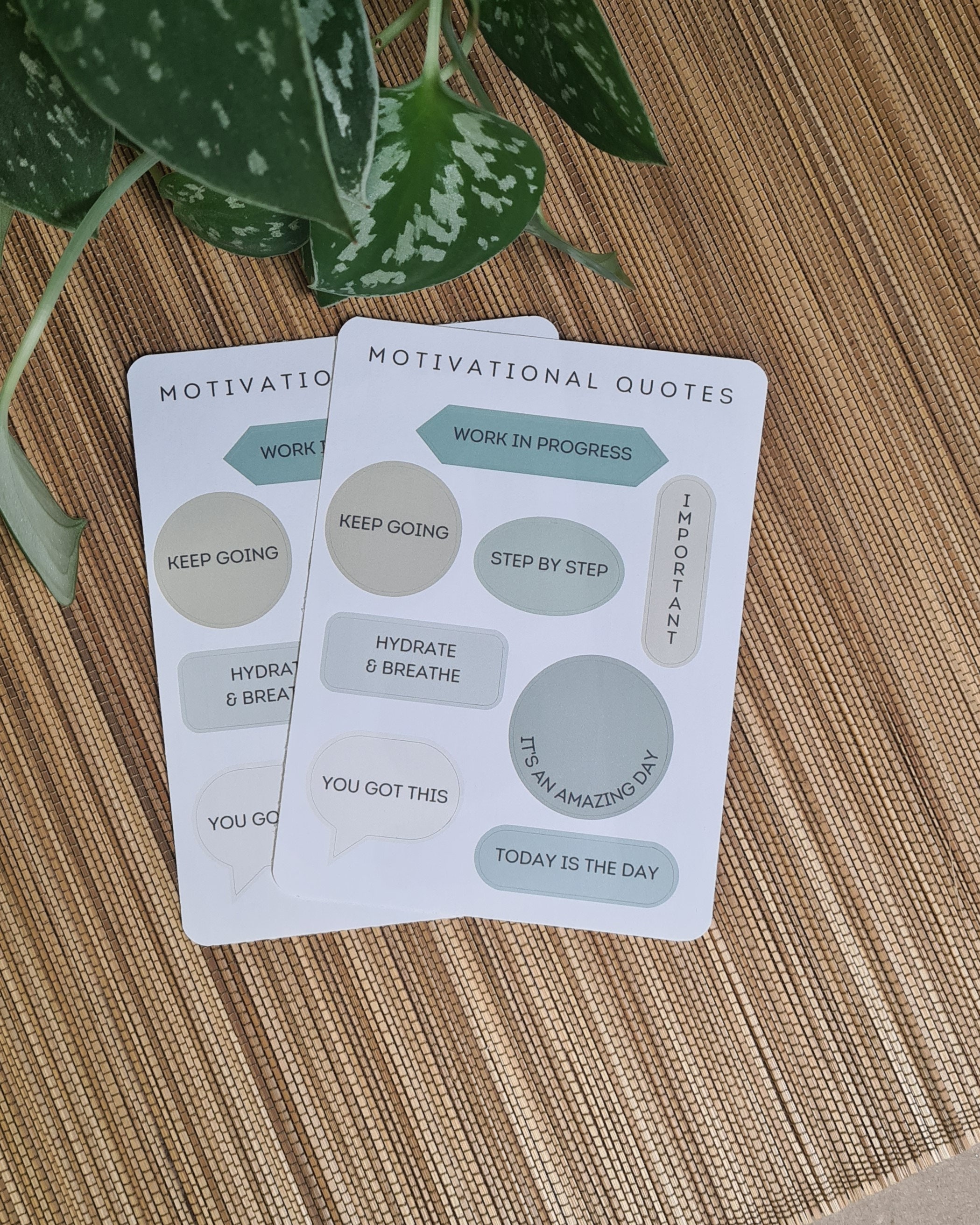 Sticker Sheet | Motivational Quotes | Work Motivation | Keep Going ...