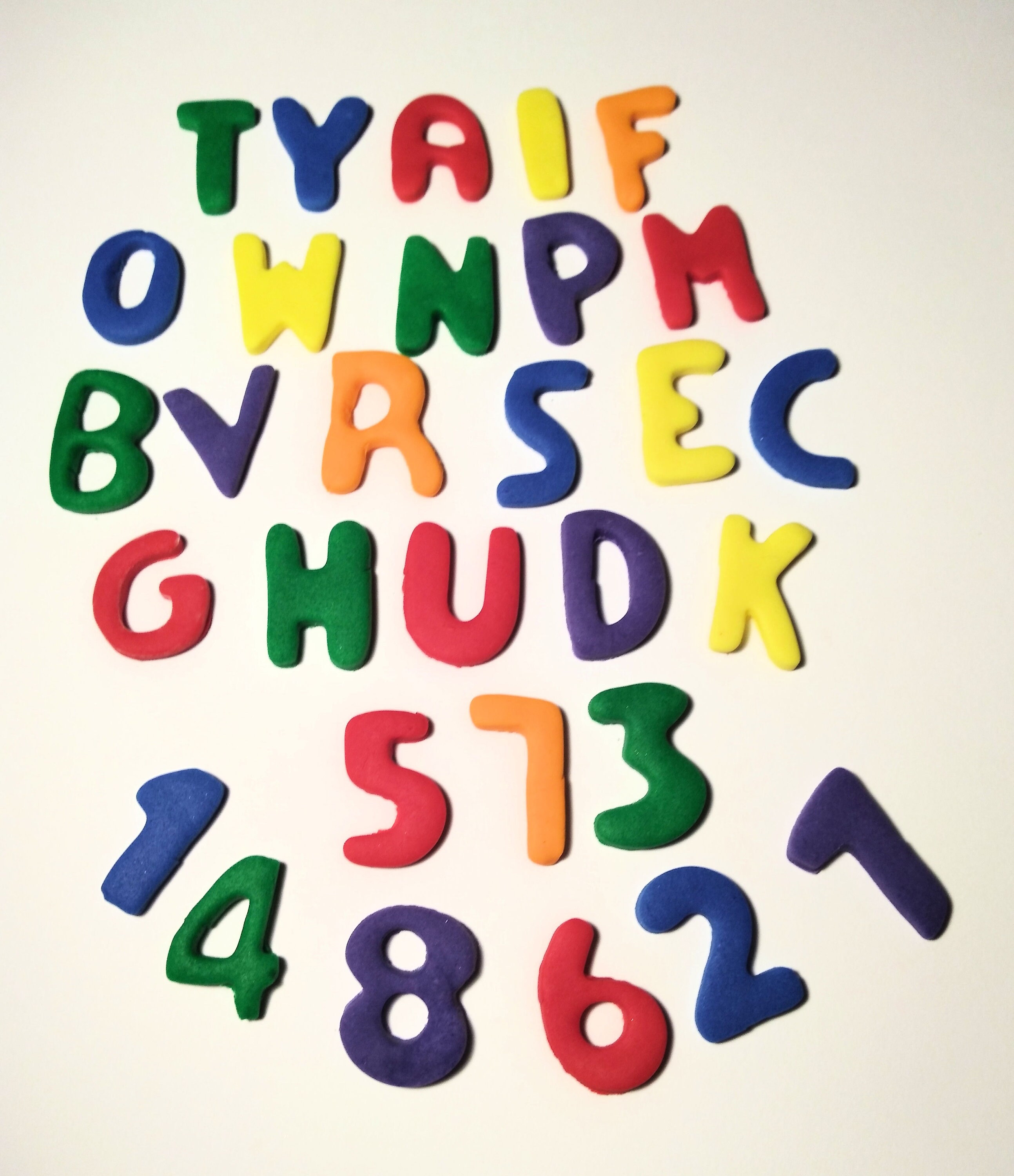 Fondant / Gum Paste Letters Cake Toppers. Edible Letters Cake - Etsy ...